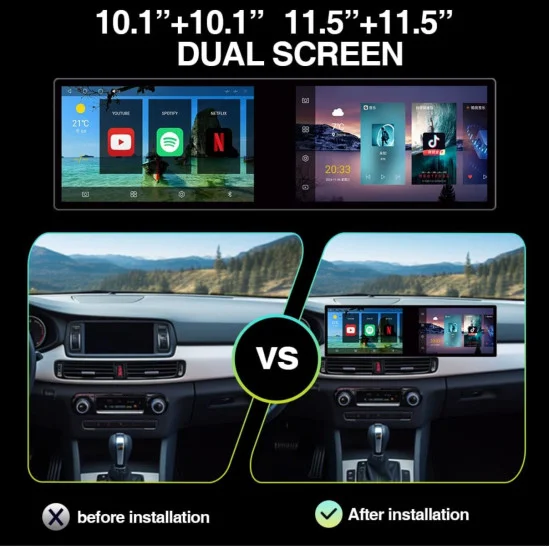 Shop By Car : Dual Screen Android Car Stereo 21" 4GB ...
