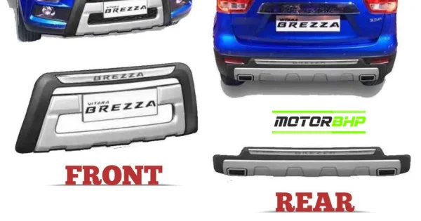 Buy Maruti Suzuki Brezza Front and Rear Bumper Diffuser Car ...