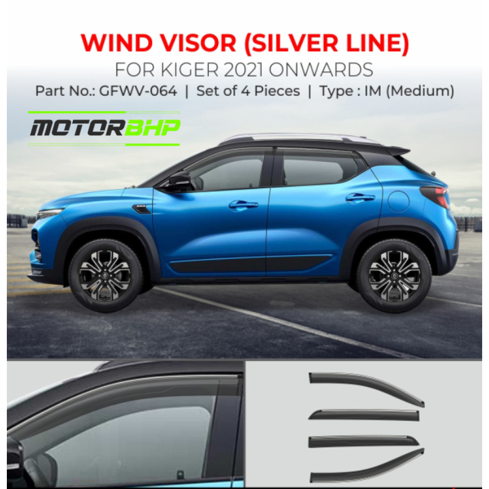 Renault Kiger Accessories : Buy Renault Kiger Rain Door Visor ...