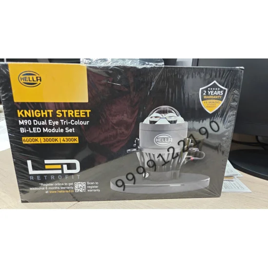 Buy Hella Knight Street M90 Dual Eye TRI-Colour BI-LED Online ...
