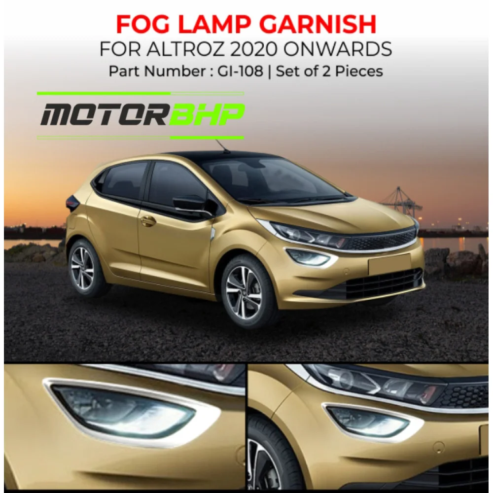 Buy Tata Altroz Fog Lamp Garnish Car Accessories Online Shopping ...
