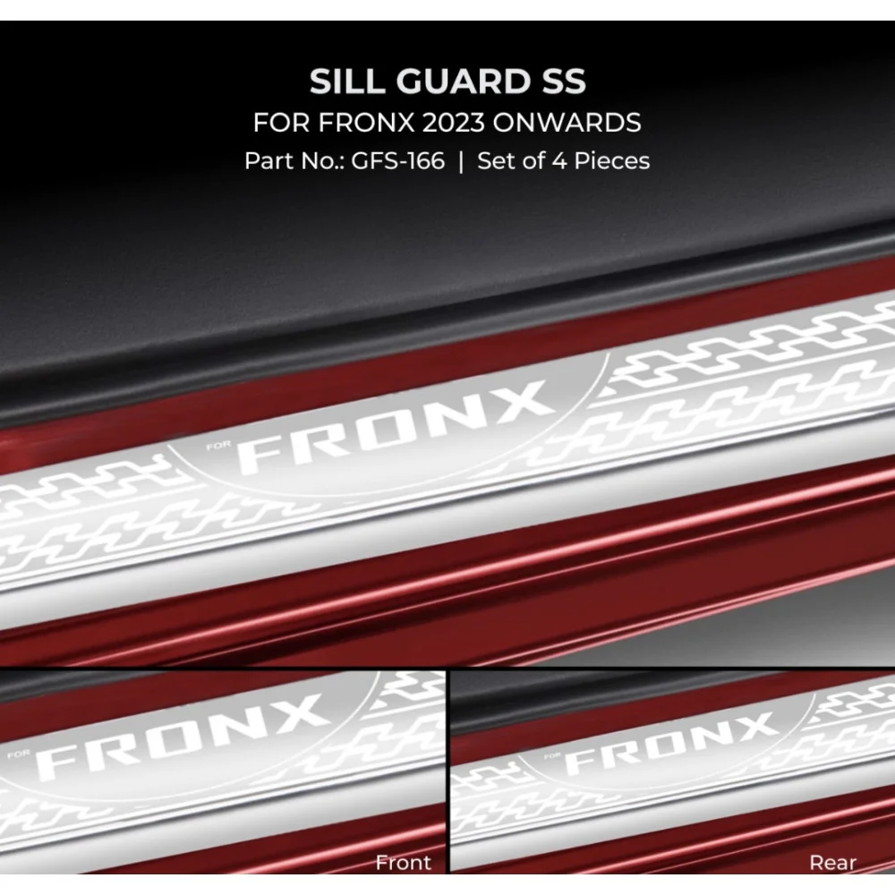 Buy Maruti Suzuki Fronx Stainless Steel Foot Step Car Accessories ...