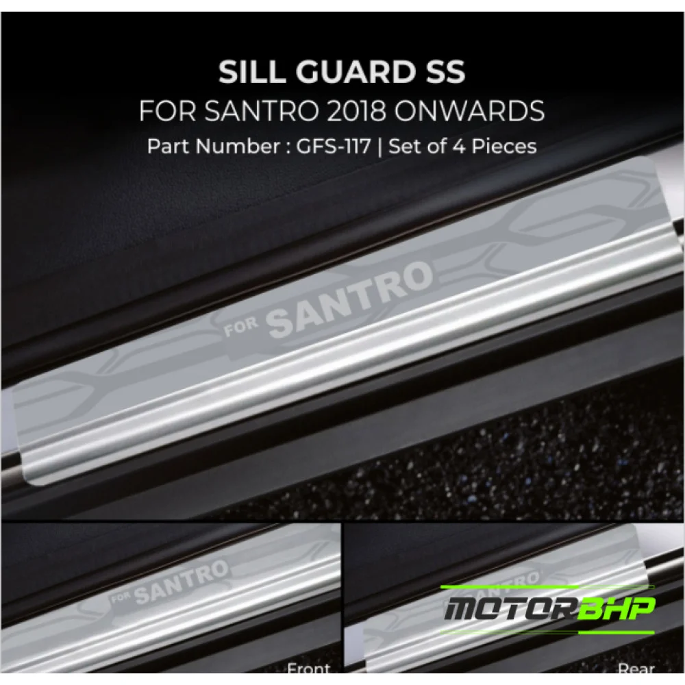 Buy Hyundai Santro Stainless Steel Foot Step Car Accessories ...