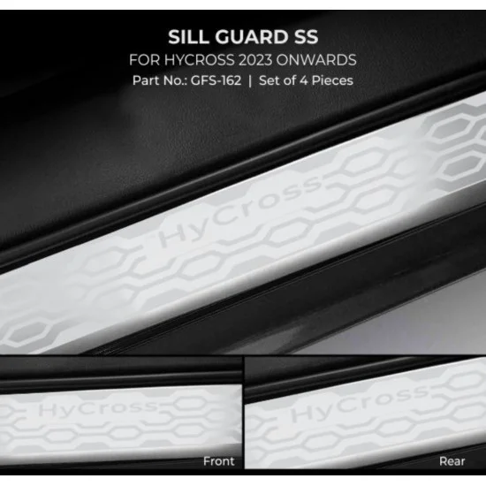 Buy Toyota Hycross Stainless Steel Foot Step Car Accessories ...