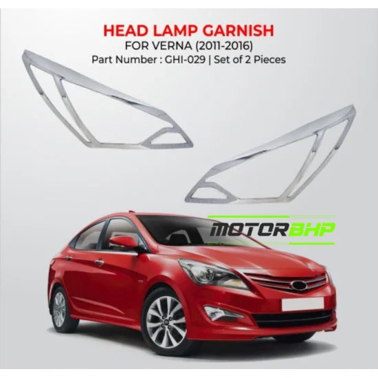 Buy Hyundai Verna Car Head Lamp Chrome Accessories Online ...