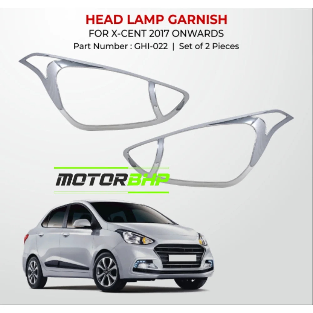 Buy Hyundai Xcent Car Head Lamp Chrome Accessories Online ...