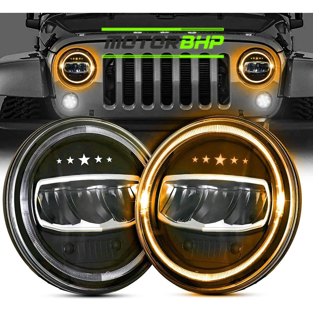 Buy Mahindra Thar LED Headlight With DRL G - Wagon Style ...