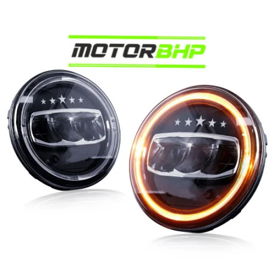 Buy Mahindra Thar LED Headlight With DRL G - Wagon Style ...