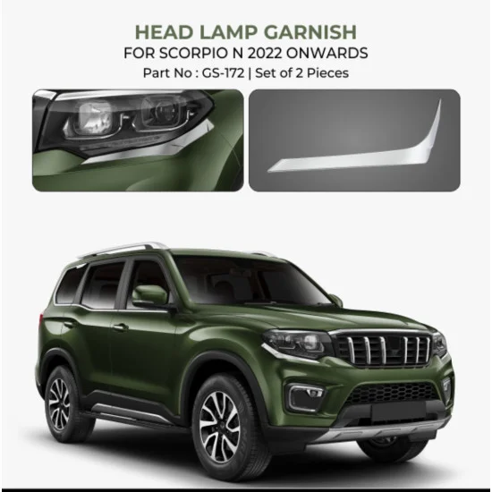 Buy Mahindra Scorpio N Head Lamp Chrome Car Accessories Online ...