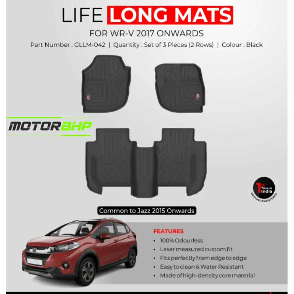 Get Honda WR-V Life Long Mats Car Accessories Online in India ...