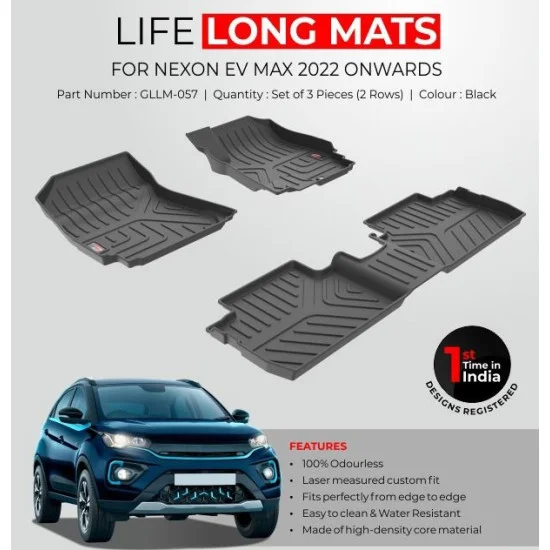 Buy Tata Nexon EV Max Life Long Mats Car Accessories Online ...
