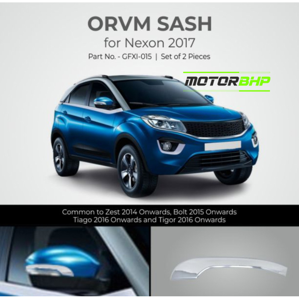 Buy Tata Nexon Chrome Ovrm Sash Chrome Visor Accessories ...