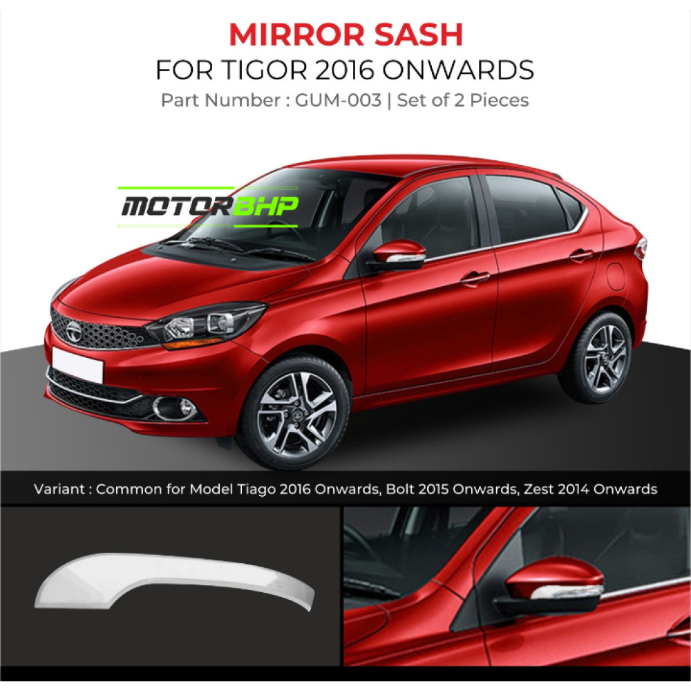 Buy Tata Tigor Chrome Ovrm Sash Chrome Visor Accessories ...