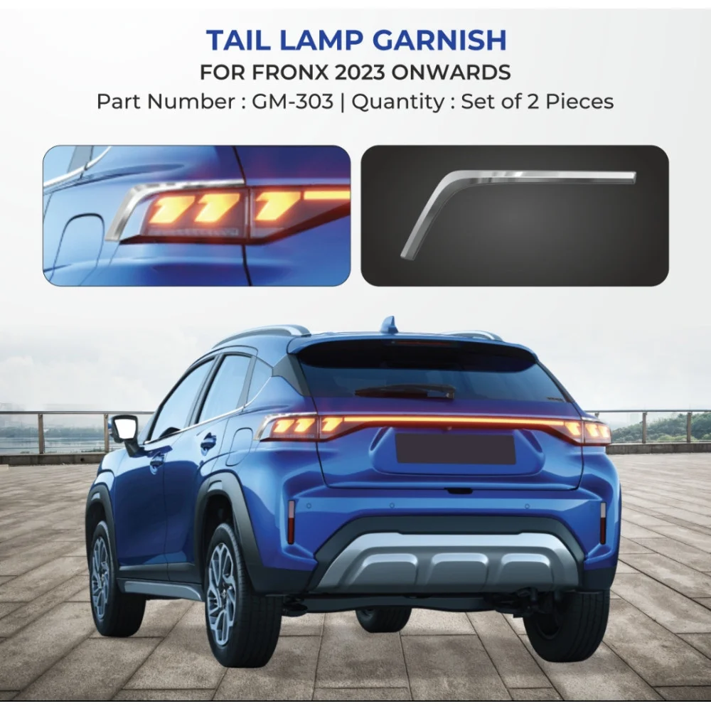 Buy Maruti Suzuki Fronx Tail Light Chrome Car Accessories ...