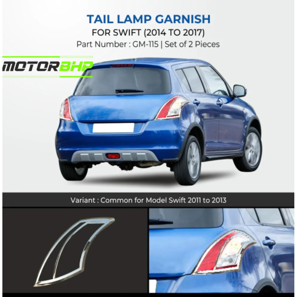 Buy Maruti Suzuki Swift Tail Lamp Cover Car Accessories Online ...