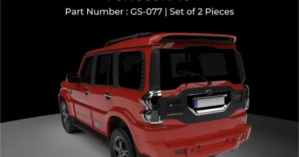 Buy Mahindra Scorpio Car Tail Light Chrome Accessories Online ...