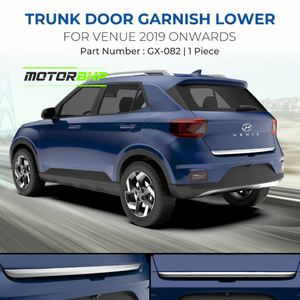 Buy Hyundai Venue Trunk Door Garnish Upper Car Accessories ...